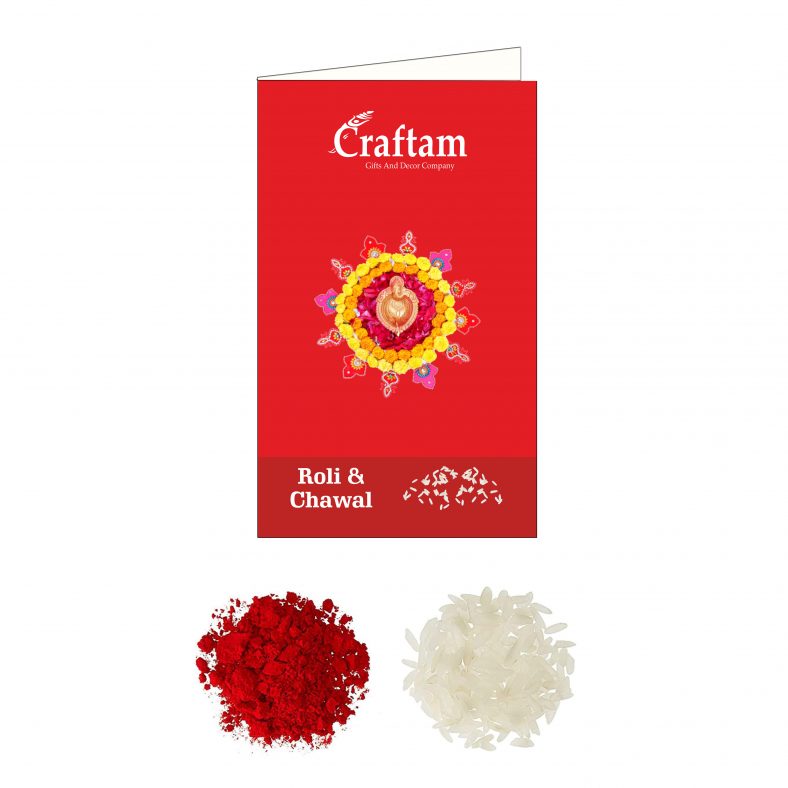 Order Raksha Bandhan Gift, Greeting , Roli Rice Pack