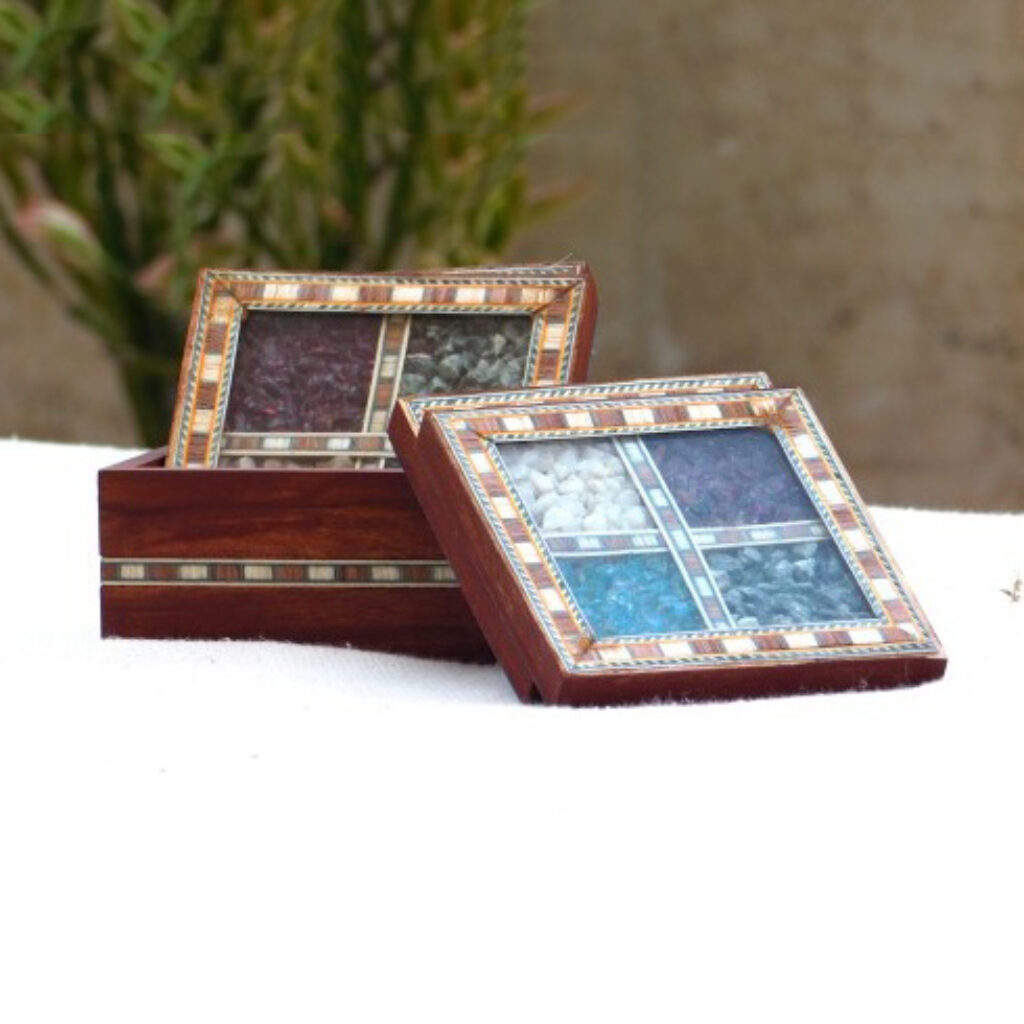 Tea Coaster Set for Office of 6 at Best Prie - Craftam