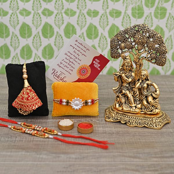 Best Rakhi Gift ! Marble Pooja Thali , Raksha Bandhan Greeting , Roli Rice