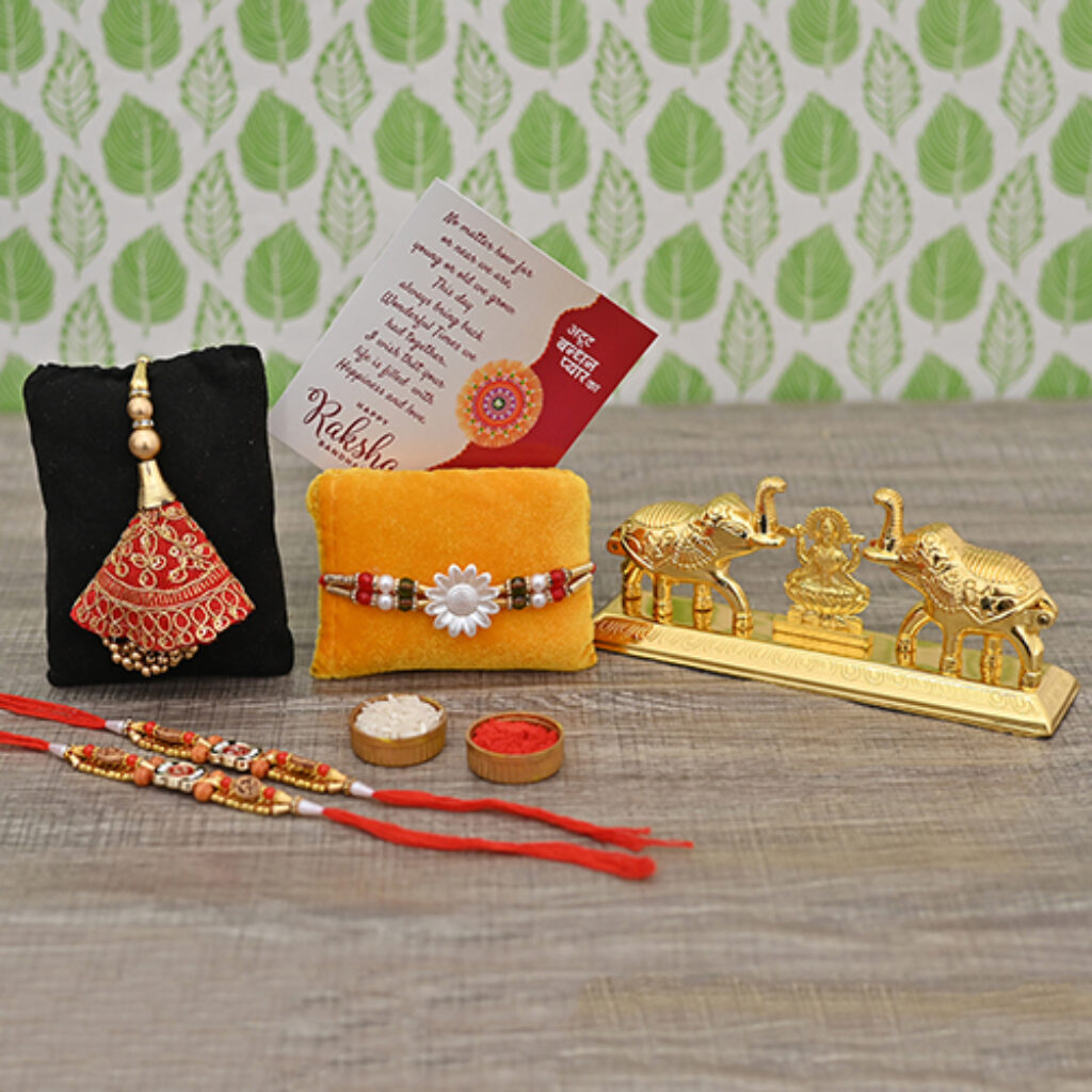 Raksha Bandhan Gift, Greeting , Roli Rice Pack ! Rs. 249 Free Shipping