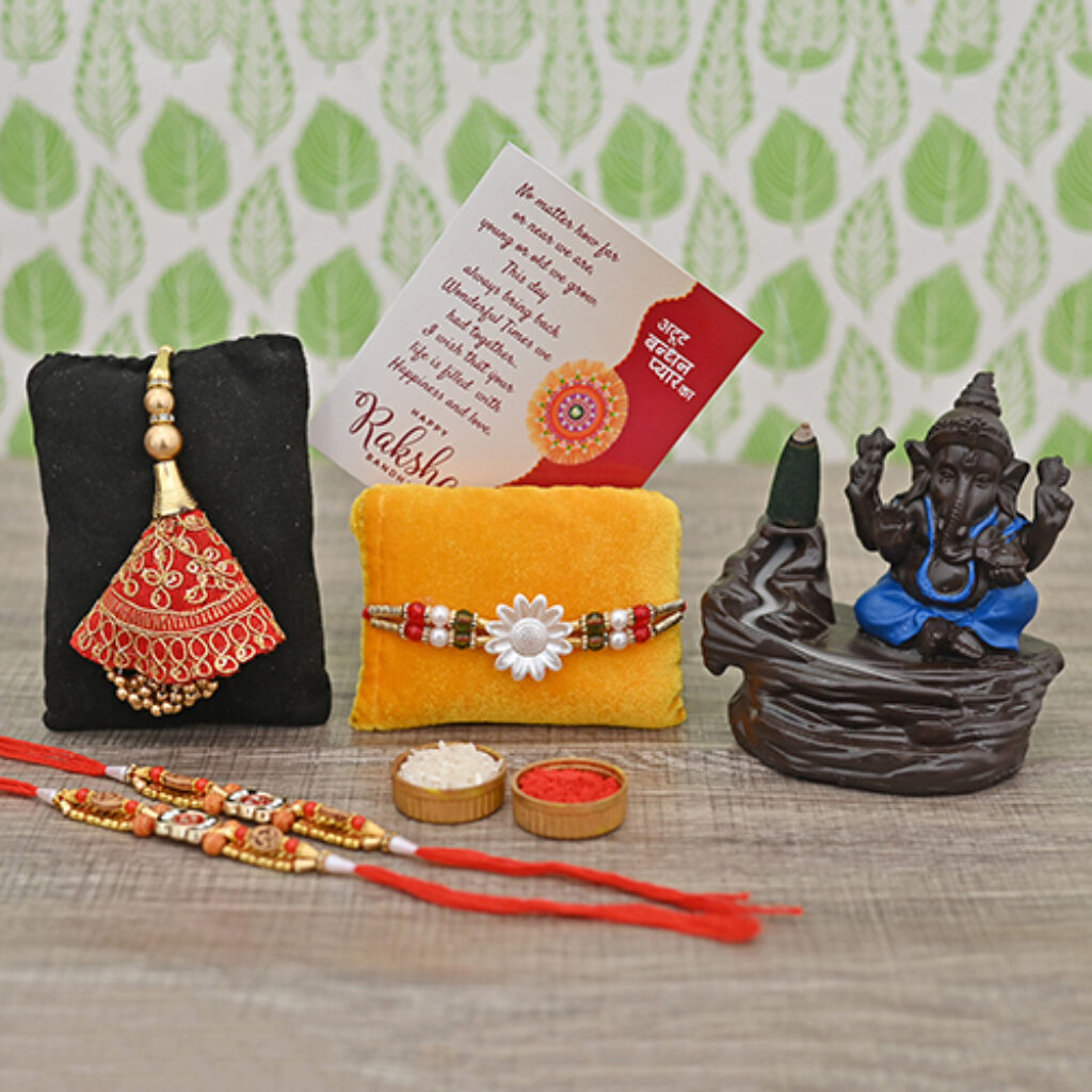 Raksha Bandhan Gift, Greeting , Roli Rice Pack ! Rs. 249 Free Shipping