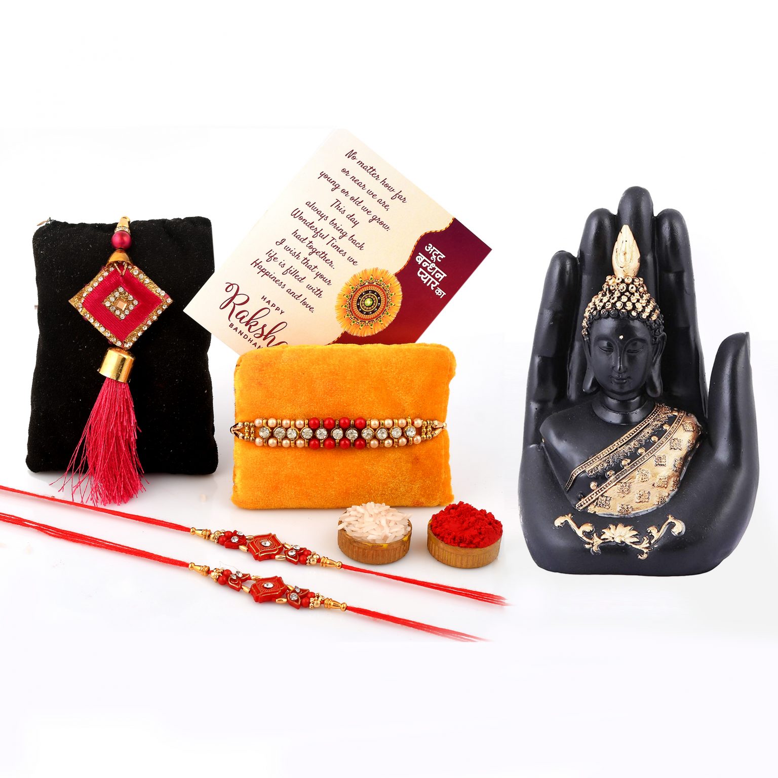 Best Rakhi Gift ! Marble Pooja Thali , Raksha Bandhan Greeting , Roli Rice