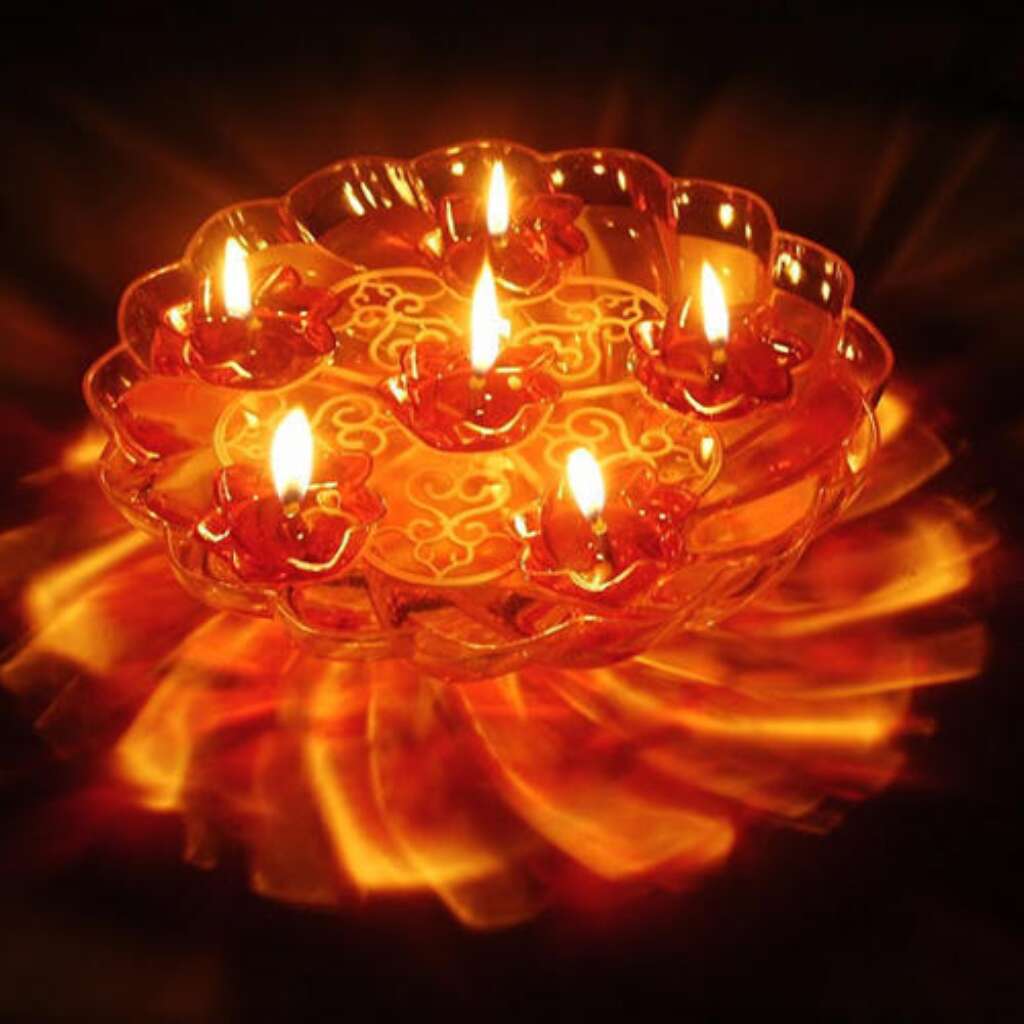 Floating Transparent Diyas (Deepak Jyot)