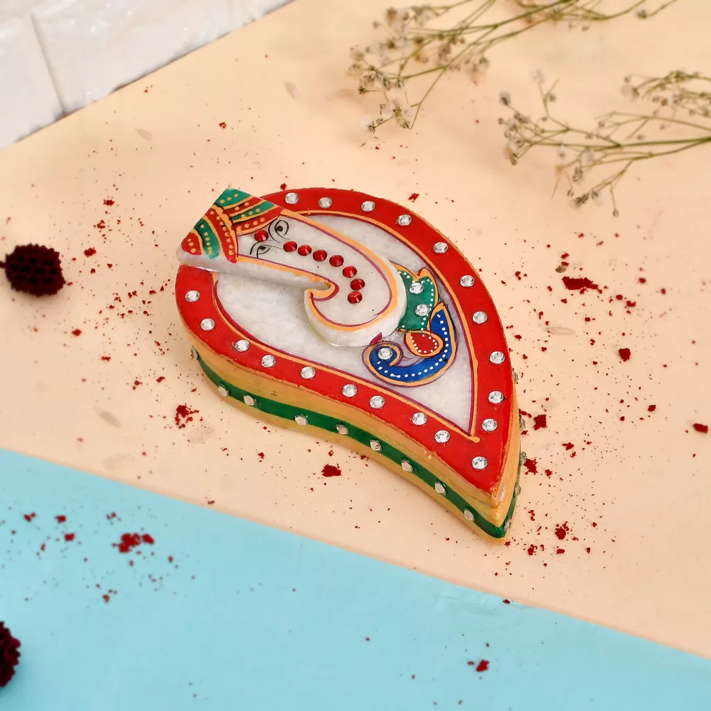 Buy Haldi Kumkum Holder with Free Roli Rice Pack